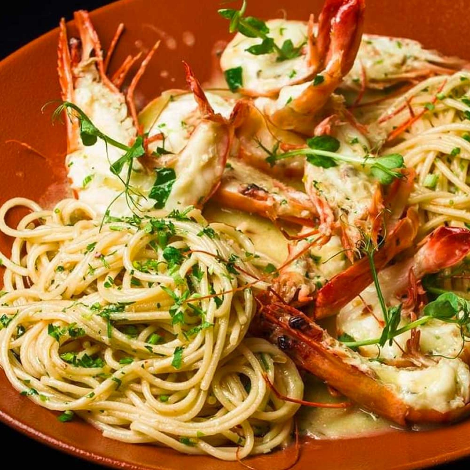 Spaghetti AOP Cu Creveti Jumbo